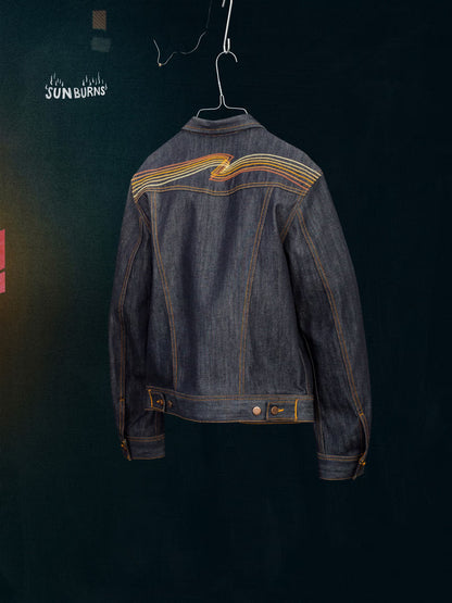 Conny Denim Jacket Sunburns (Blue) - Nudie Jeans – RES-RES